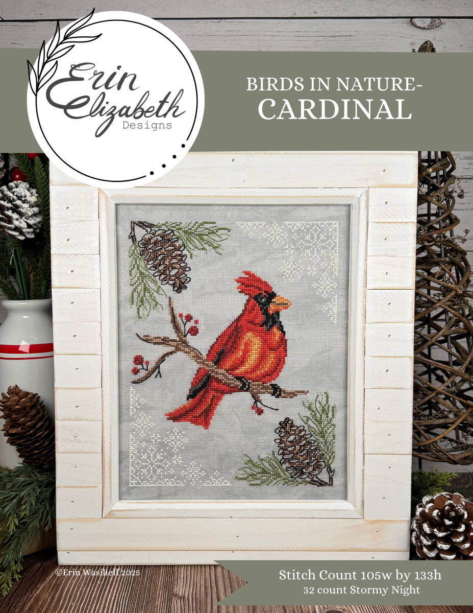 Erin Elizabeth - Birds in Nature - Cardinal – Dinky Dyes