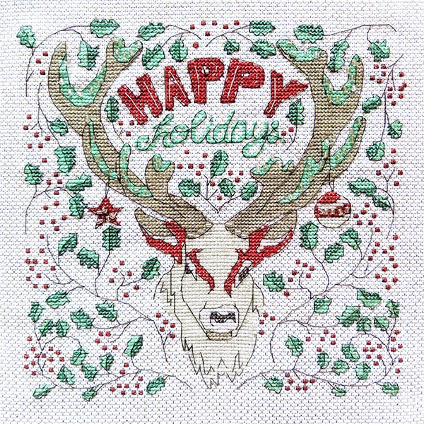 Peacock & Fig - Happy Holiday Deer – Dinky Dyes